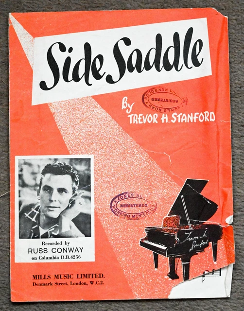 1958 RUSS CONWAY Side Saddle Sheet Music 1950s Vintage £2.23 - PicClick UK