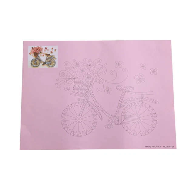 8PCS 16 PATTERN DIY Release Drawing Locating Paper Quilling Tool Craft ...