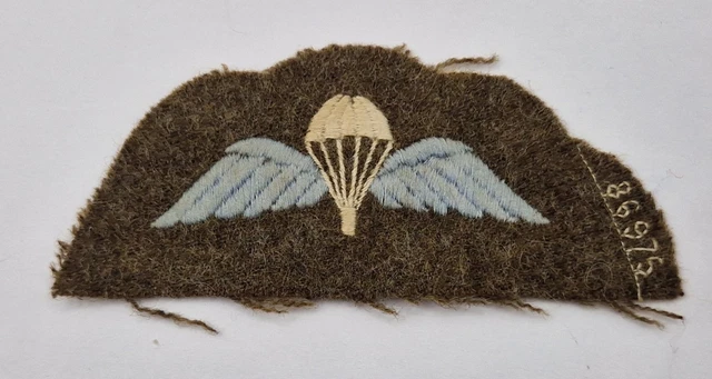 ORIGINAL WW2 BRITISH Army Parachute Wings Embroidered Cloth £29.99 ...