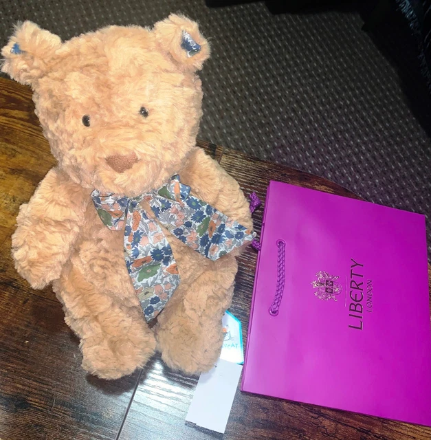 LIBERTY JELLYCAT BARTHOLOMEW Bear Poppy Forest -BNWT- Inc. Liberty Gift ...