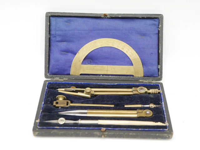 Antique Brass Drafting Drawing Compass Mathematical Geometry £6500 Picclick Uk