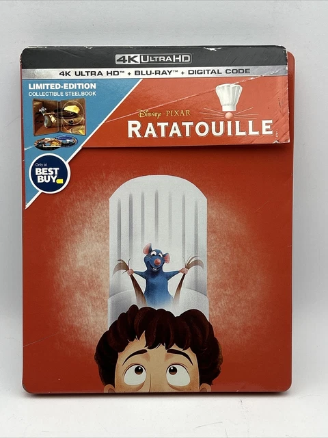 RATATOUILLE 4K UHD, Blu-Ray, Digital Limited Edition Steelbook (NO ...