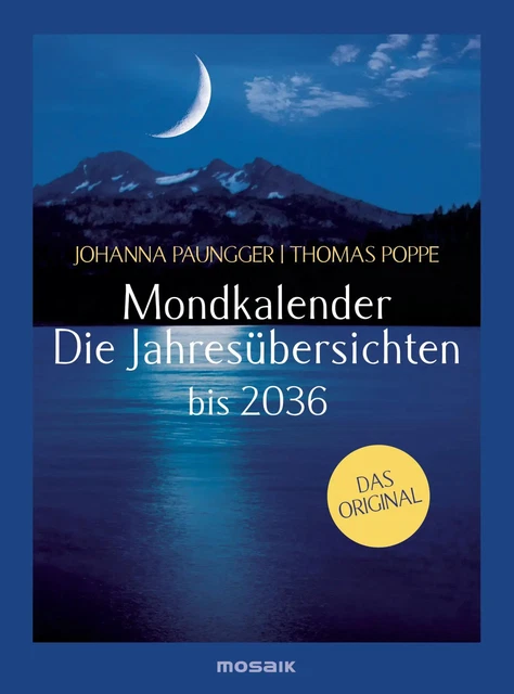 MONDKALENDER - DIE Jahresübersichten 2026-2036 | Das Original ...