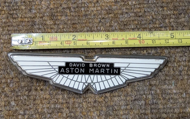 ASTON MARTIN DAVID Brown car badge £129.00 - PicClick UK