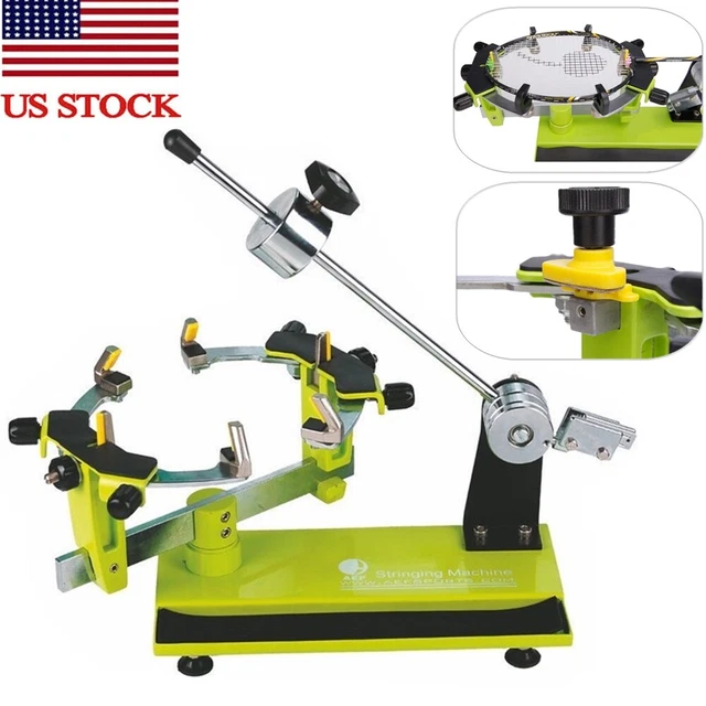 BADMINTON RACQUET STRINGING Machine Tabletop Racket Stringer with Tools ...