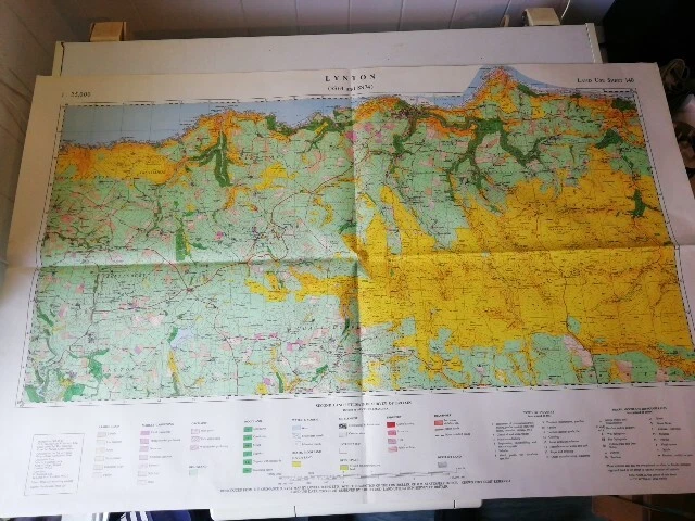 VINTAGE LAND USE Map of Lynton (ss64 & Ss74) Sheet 140 1:25,000 1960s £ ...