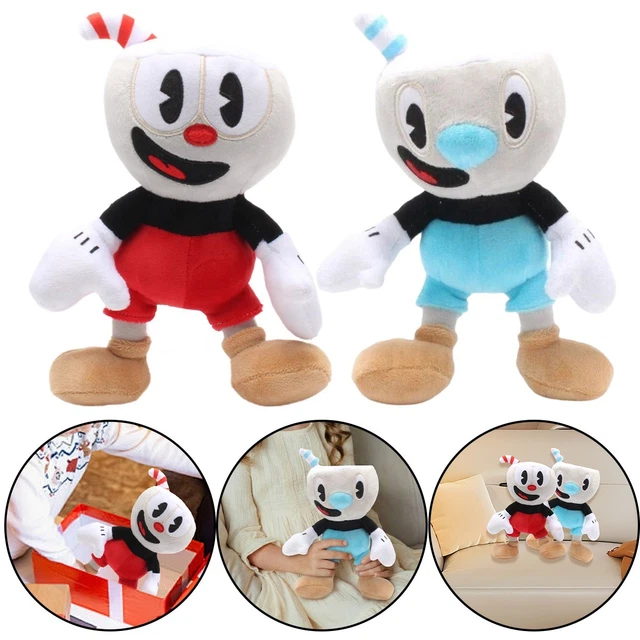 PELUCHE THE CUPHEAD Show Cuphead & Mugman 2 pièces poupée série animée ...