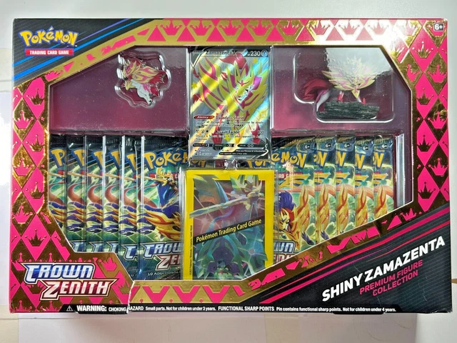 POKEMON CARD CROWN Zenith Box Shiny Zamazenta Premium Figure Collection ...