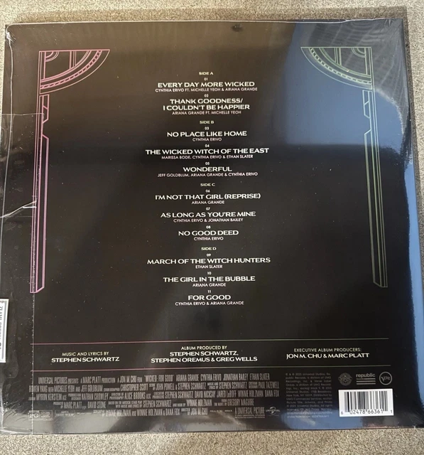 WICKED FOR GOOD Soundtrack RSD Record Store Day BF Black Friday ...