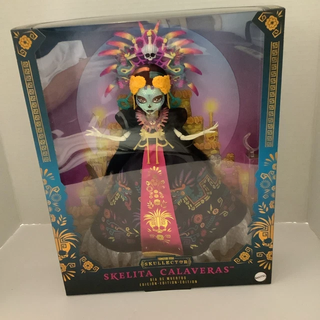 MONSTER HIGH SKULLECTOR Skelita Calaveras Dia De Muertos Doll 2025 W ...