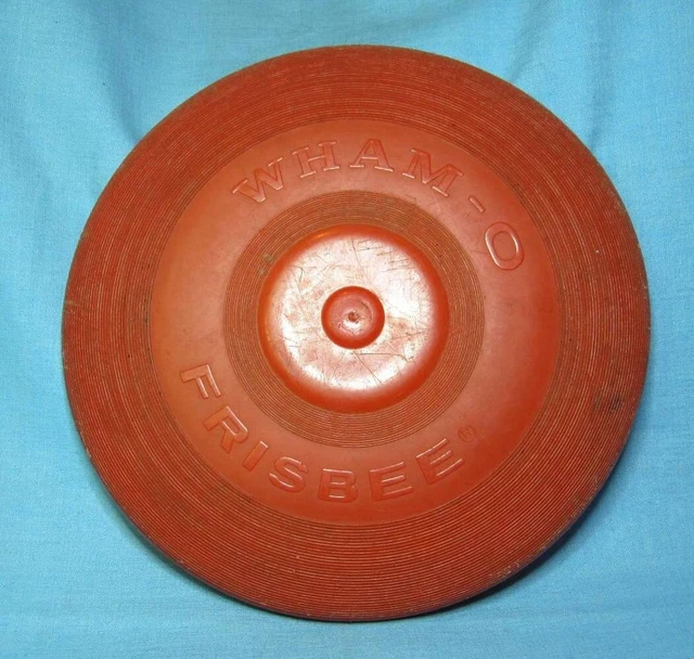 VINTAGE 1966 WHAM-O Frisbee Flying Disc Red Made in USA 9" $8.45 - PicClick