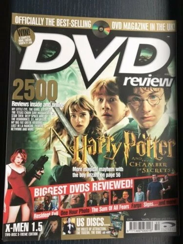 DVD REVIEW MAGAZINE No 50 (Harry Potter Chamber of Secrets) Good ...