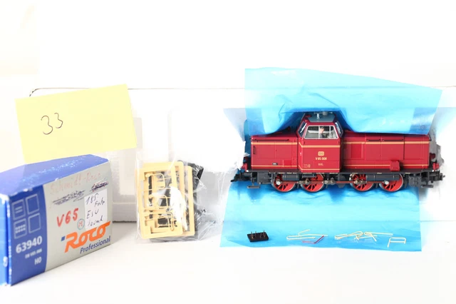 ROCO H0 63940 Diesellok V65 008 der DB digital ESU rot in OVP (295481 ...