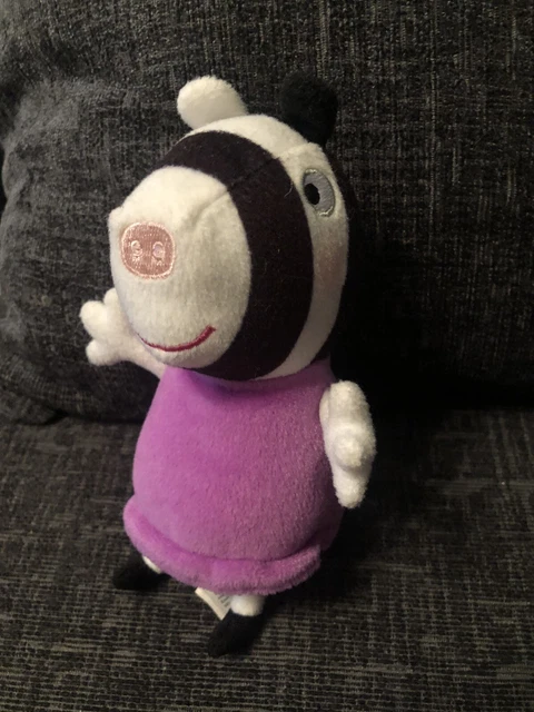 TALKING PEPPA PIG ZOE ZEBRA SOFT TOY WITH SOUND CHARACTER OPTIONS 6 ...