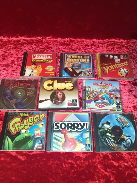 PC CD-ROM GAMES lot *Hasbro Interactive Collection*Frogger*Galaga ...
