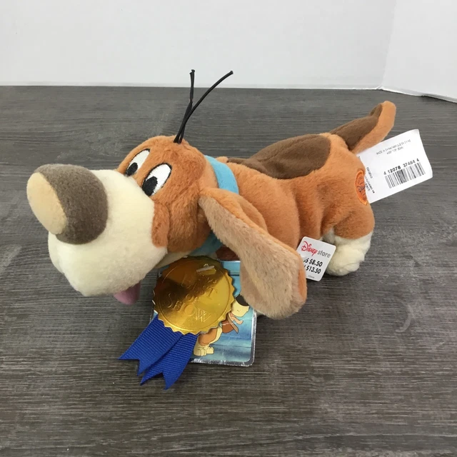 DISNEY STORE GREAT Mouse Detective 8” Toby Dog Plush with Best In Show ...