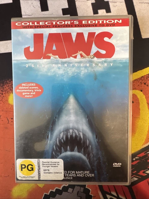 JAWS (25TH ANNIVERSARY Collector's Edition, DVD, 1975) $10.80 - PicClick AU