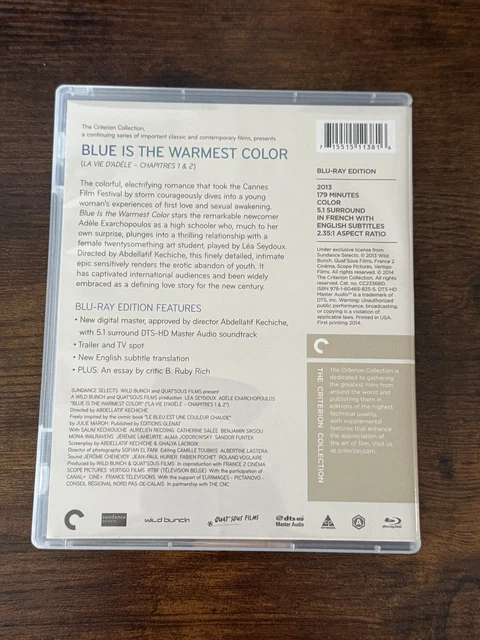 BLUE IS THE Warmest Color (The Criterion Collection) [Blu-Ray] $27.37 ...