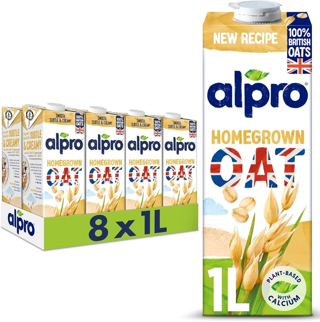 ALPRO OAT VEGAN Milk 1L 8-Pack Dairy & Lactose Free Long Life UK £16.00 ...