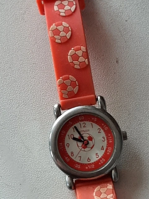 CITRON WATCH UNTESTED Red Rubber strap Football wrist £2.74 - PicClick UK