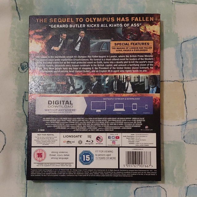LIONSGATE LONDON HAS Fallen Blu-ray (15) Gerard Butler + Digital Copy £ ...