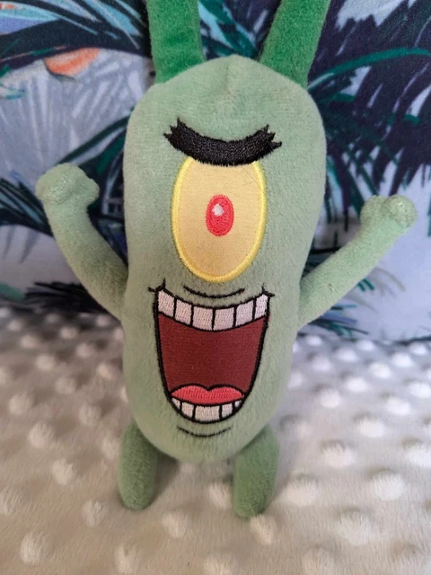 TY BEANIE BABIES Sheldon J. Plankton Spongebob 2007 10" - No Tag Plush ...