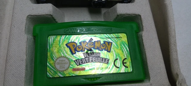 JEU NINTENDO GAME Boy Advance GBA Pokemon Version Vert Feuille boite ...