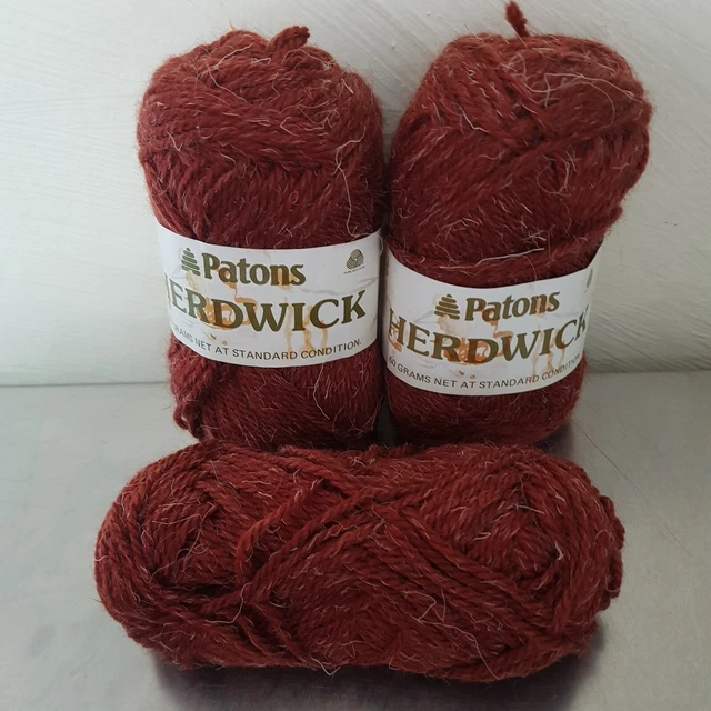 PATONS HERDWICK PURE New Wool x 2 Balls plus 1 incomplete $26.00 ...
