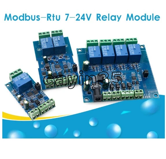 MODBUS-RTU 1/2/4 CHANNEL 7V-24V Relay Module Switch Modbus RTU Switch ...