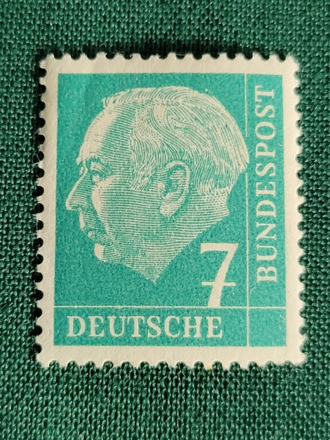 BRIEFMARKE DEUTSCHE BUNDESPOST - Theodor Heuss - 7 Pfennig - Postfrisch EUR 3,00 - PicClick DE