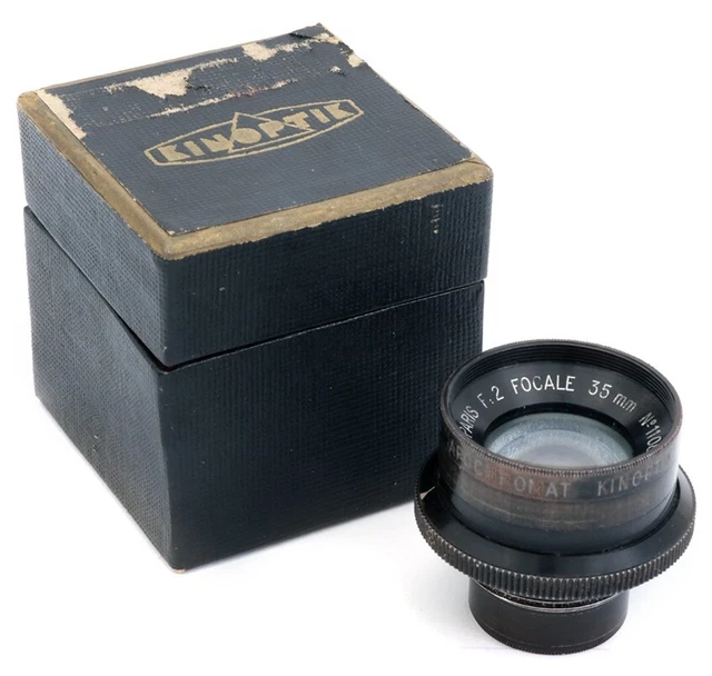 KINOPTIK APOCHROMAT APOCHROMATIC 35mm f2 + box fit 35mm movie camera ...