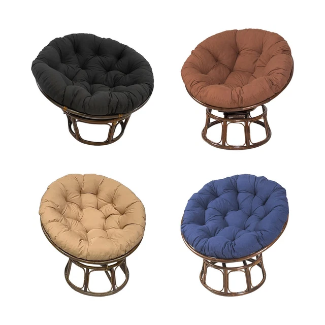PATIO CHAIR MAT 40cm Padded Seat Cushion for Kitchen Office Garden Egg ...