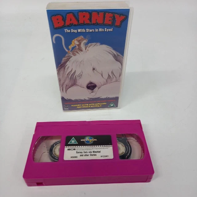 BARNEY VHS PINK Tape Edition The Dog With Stars In His Eyes Compliation ...