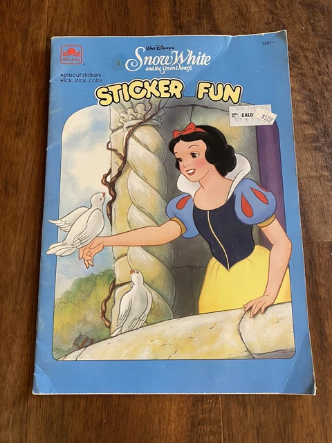 Disney Snow White And Seven Dwarfs Sticker Fun Activity Coloring Book