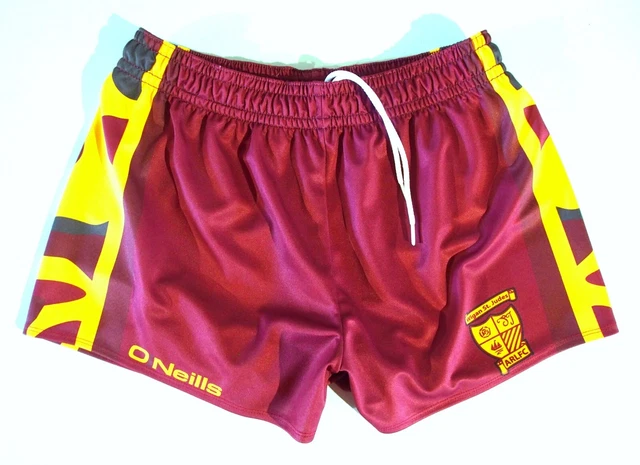 MEN'S WIGAN ST. Judes Maroon/Gold Rugby League Footy Shorts Size Medium ...