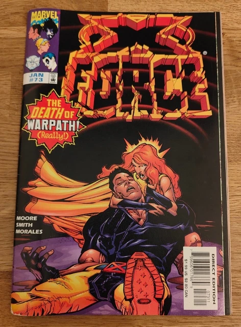 COMIC - X-FORCE No #73 Jan 1998 Death Of Warpath Marvel Moore Smith**MC ...