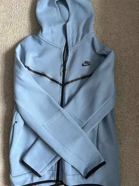 NIKE TECH FLEECE Hoodie Baby Blue Rare Colourway £60.00 - PicClick UK