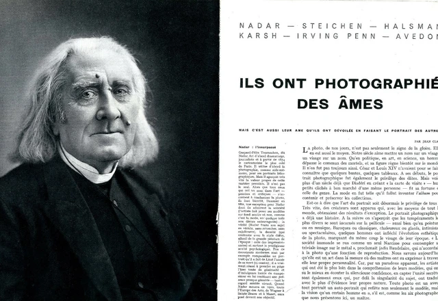 COUPURE DE PRESSE Clipping 1961 Nadar Avedon Karsh Penn Steichen ...