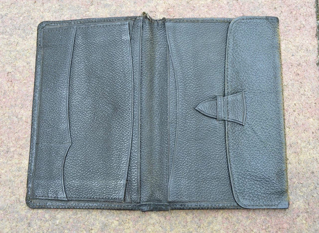GERMAN WW2 WEHRMACHT SOLDIER LEATHER POCKET WALLET War Relic $30.00 ...