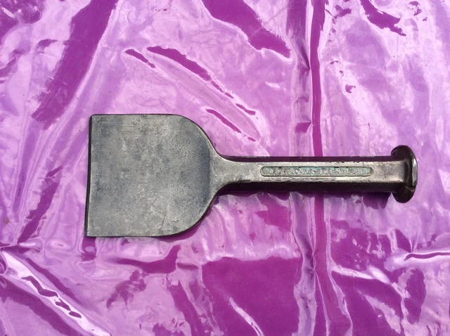 VINTAGE BOLSTER CHISEL Footprint 3” Bricklayers Stonemasons Builders ...