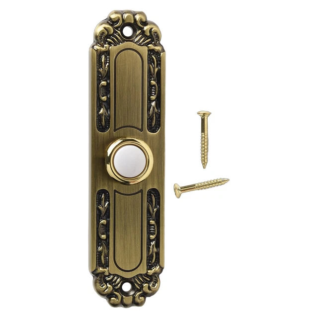 SLEEK DESIGN HEAVY Duty Door Bell Button with Waterproof and LED Light ...