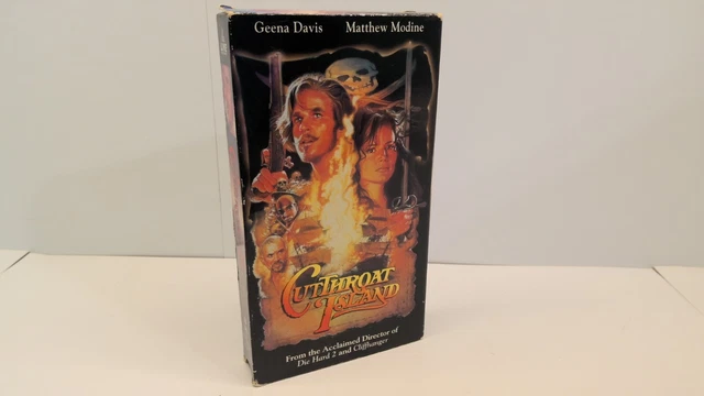 CUTTHROAT ISLAND VHS - 1996, Geena Davis, Matthew Modine, Good Condition, Action £9.77 - PicClick UK