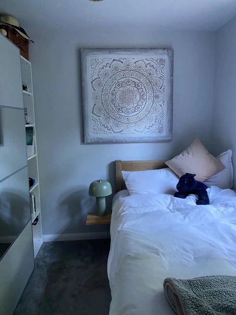 GET LAID BEDS White Knight grey wash petite double 3*6* bed (like a big ...