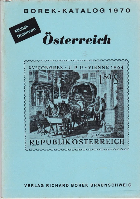1 BOREK BRIEFMARKEN- Katalog Österreich 1970 . VERSAND: bitte lesen EUR ...
