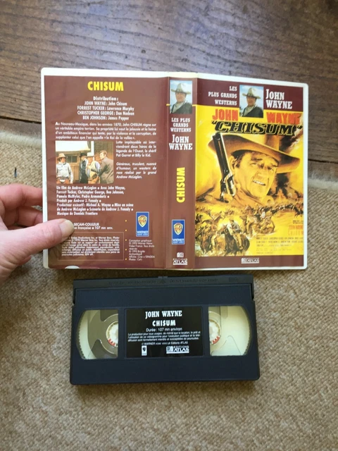 CASSETTE VIDEO VHS CINEMA CHISUM john wayne 1 EUR 3,00 - PicClick FR