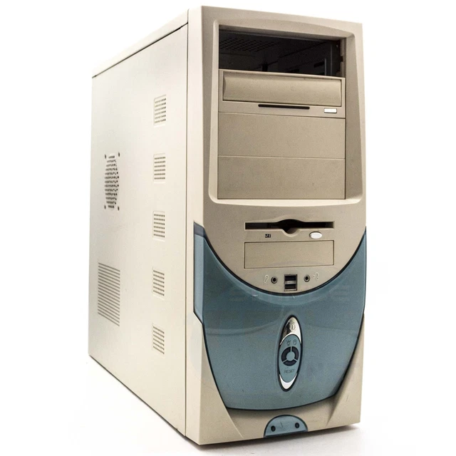 CASE ATX MATX Micro-Atx Mini-Itx Computer Assembled Cutouts Floppy Card ...