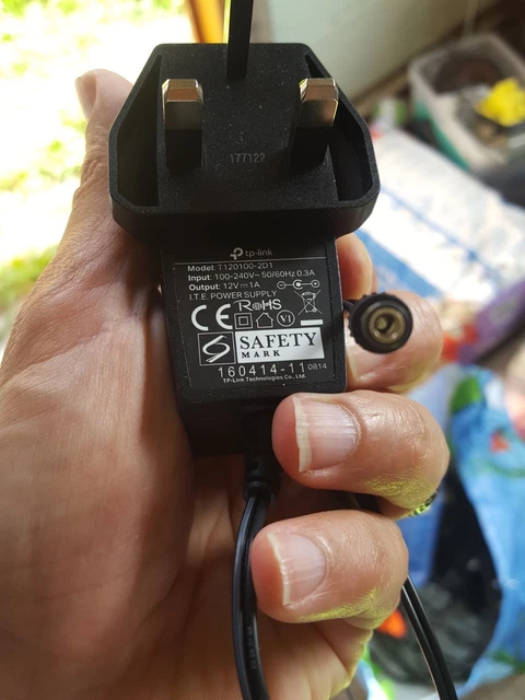 GENUINE TP-LINK T120100-2D1 AC/DC Power Supply Adapter 12V 1.0A UK £12. ...