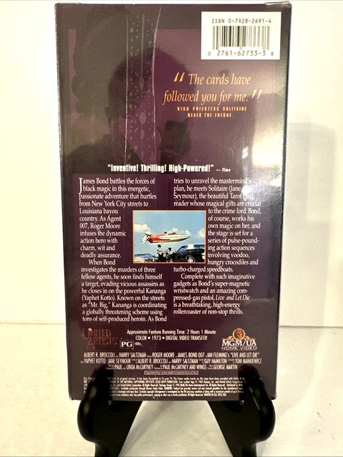 JAMES BOND 007 Live and Let Die VHS Tape Movie 1995 Roger Moore Brand ...