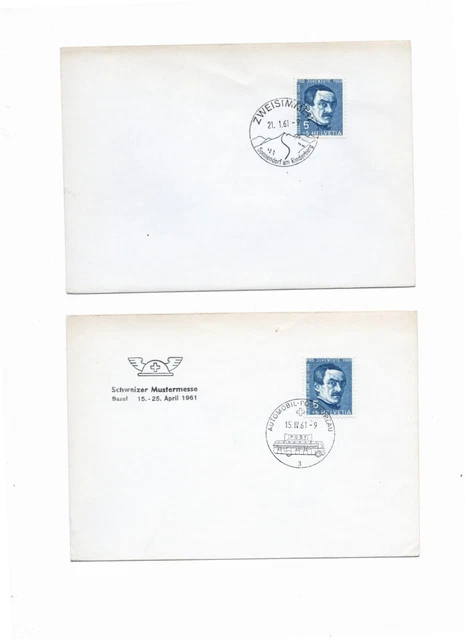 SIX PRO JUVENTUTE letters ~1960 Schweizer Pro Juventure Marken, Suisse ...
