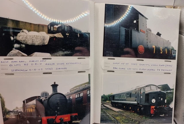 ALBUM OF PROFESSIONAL 134 Railway Steam Train Locomotive Photos With ...